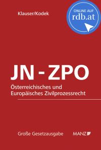 JN - ZPO online - Große Gesetzausgabe zu Jurisdiktionsnorm und Zivilprozessordnung und ...
