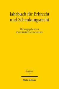 Jahrbuch für Erbrecht und Schenkungsrecht | Buch 978-3-16-162148-2
