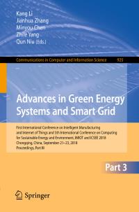 Advances in Green Energy Systems and Smart Grid | Buch 978-981-1323-80-5